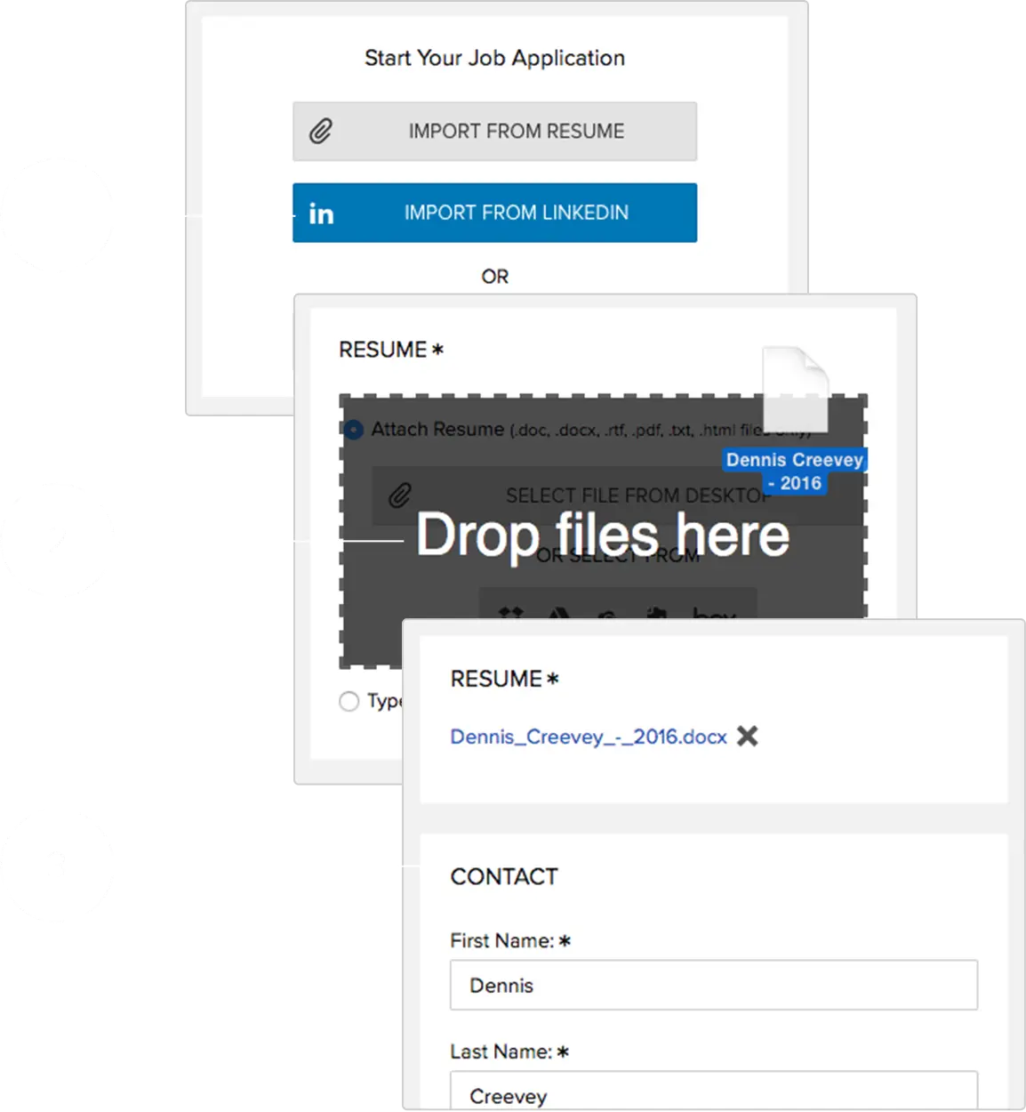 Easy job application form that save you time | JobScore